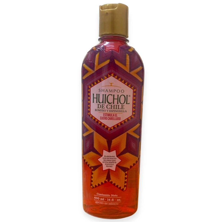 Shampoo huichol chile,romero y espinosilla 400 ml
